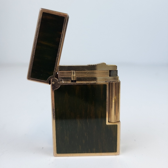 Accessories | St Dupon Lighter Rare Vintage Brown Gold | Poshmark